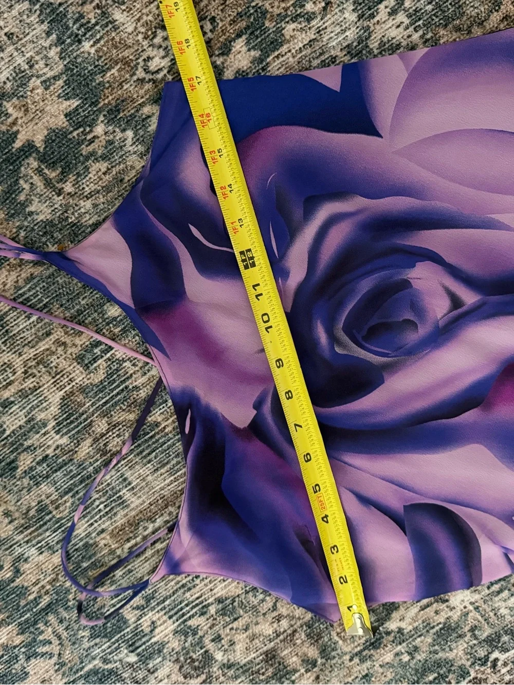 Vintage | Dresses | Rare Vintage 9s Violet Bloom Ethereal Slip Dress ...